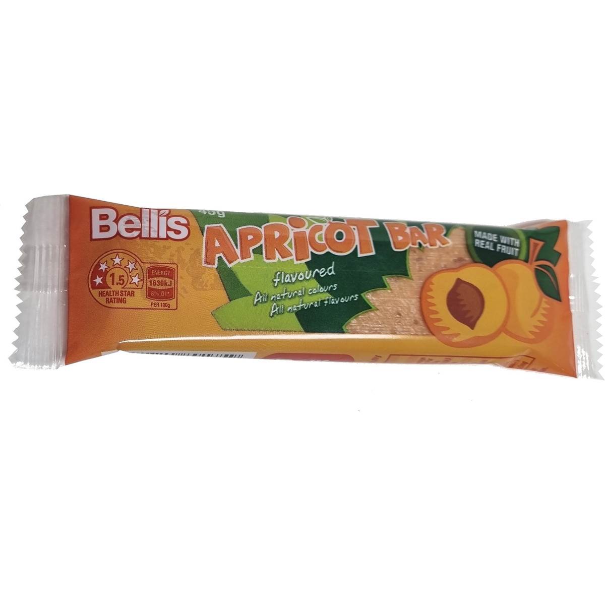 Bellis Bar Apricot 45g | Woolworths