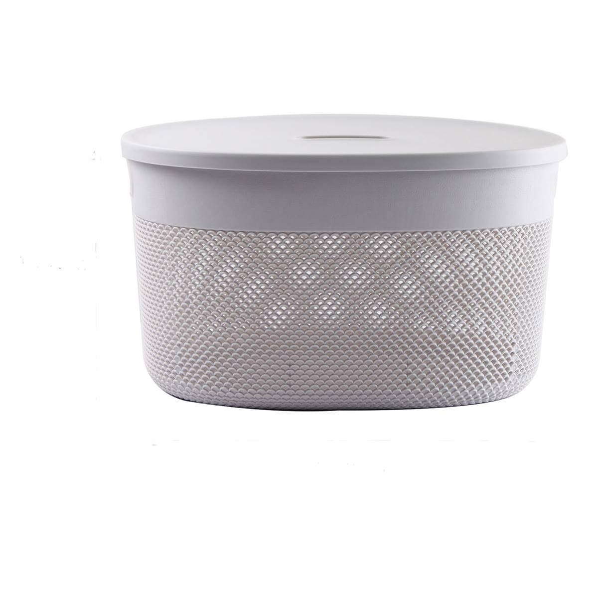 Inspire Medium Plastic Storage Box With Lid Each | Woolworths