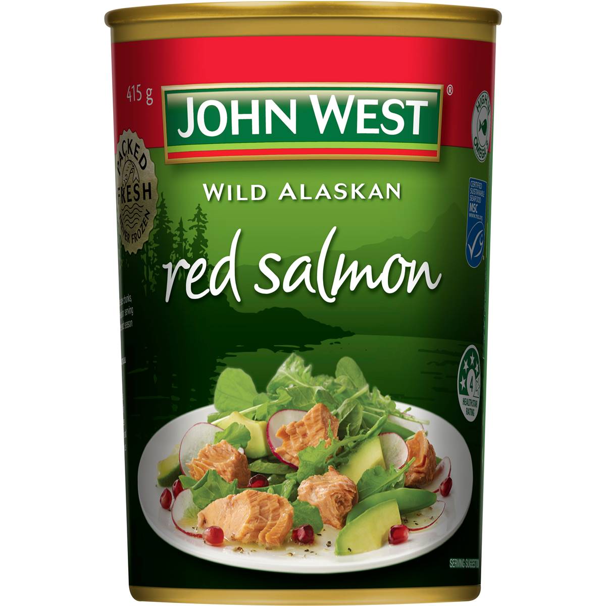 John West Fresh Packed Wild Alaskan Red Salmon 415g | Woolworths