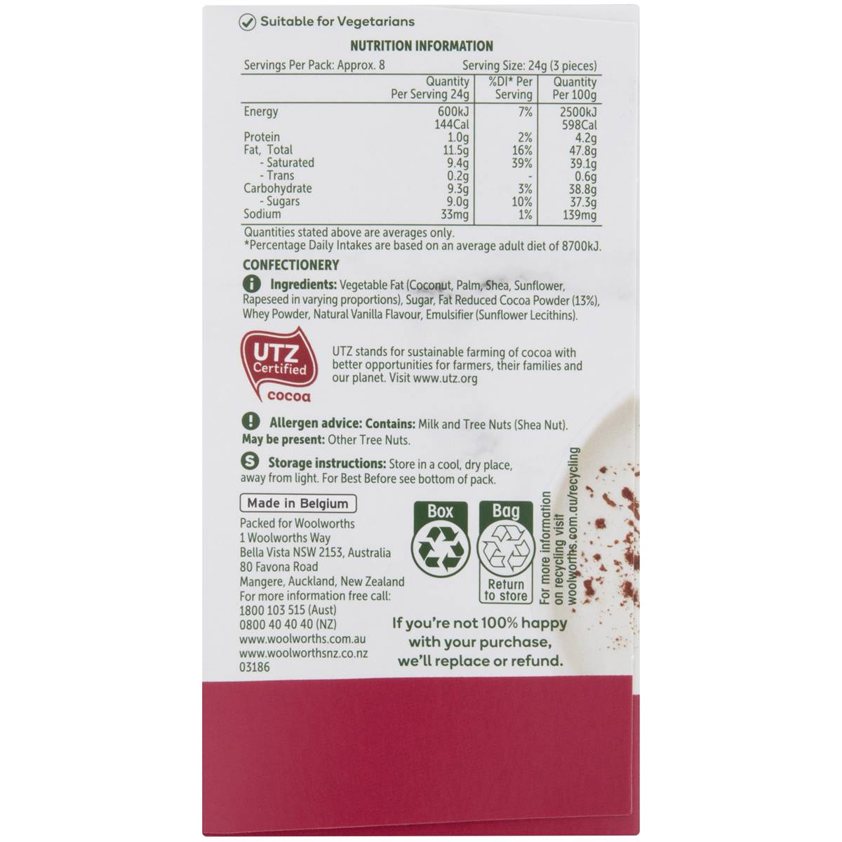 Woolworths Belgian Cocoa Dusted Truffles 191g | Woolworths