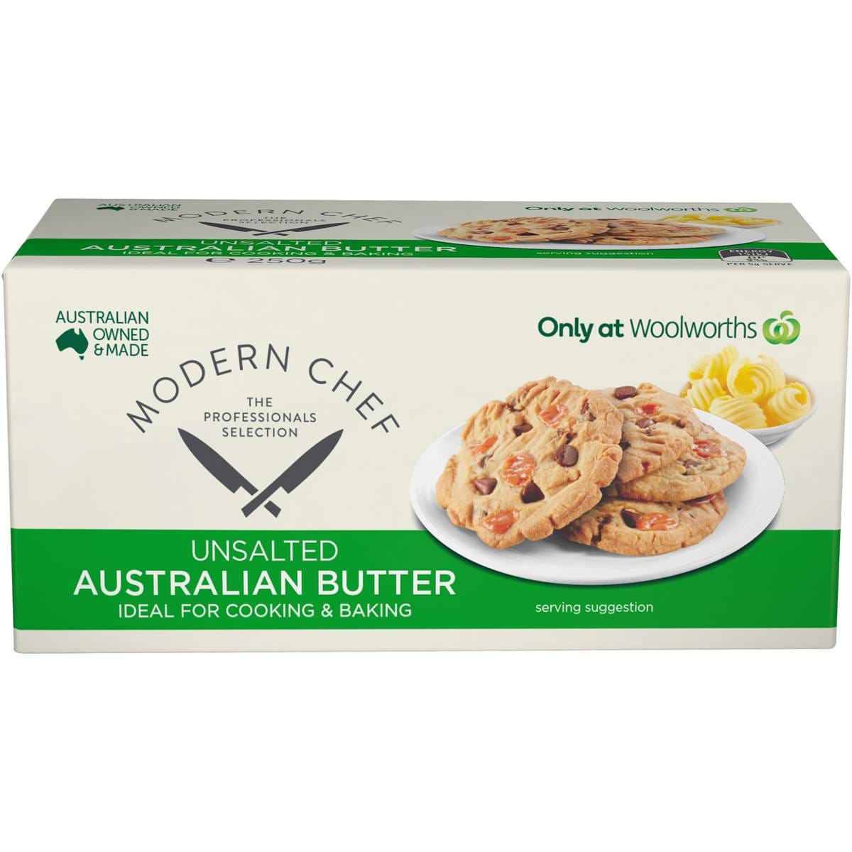 Modern Chef Butter Unsalted 250g | Woolworths