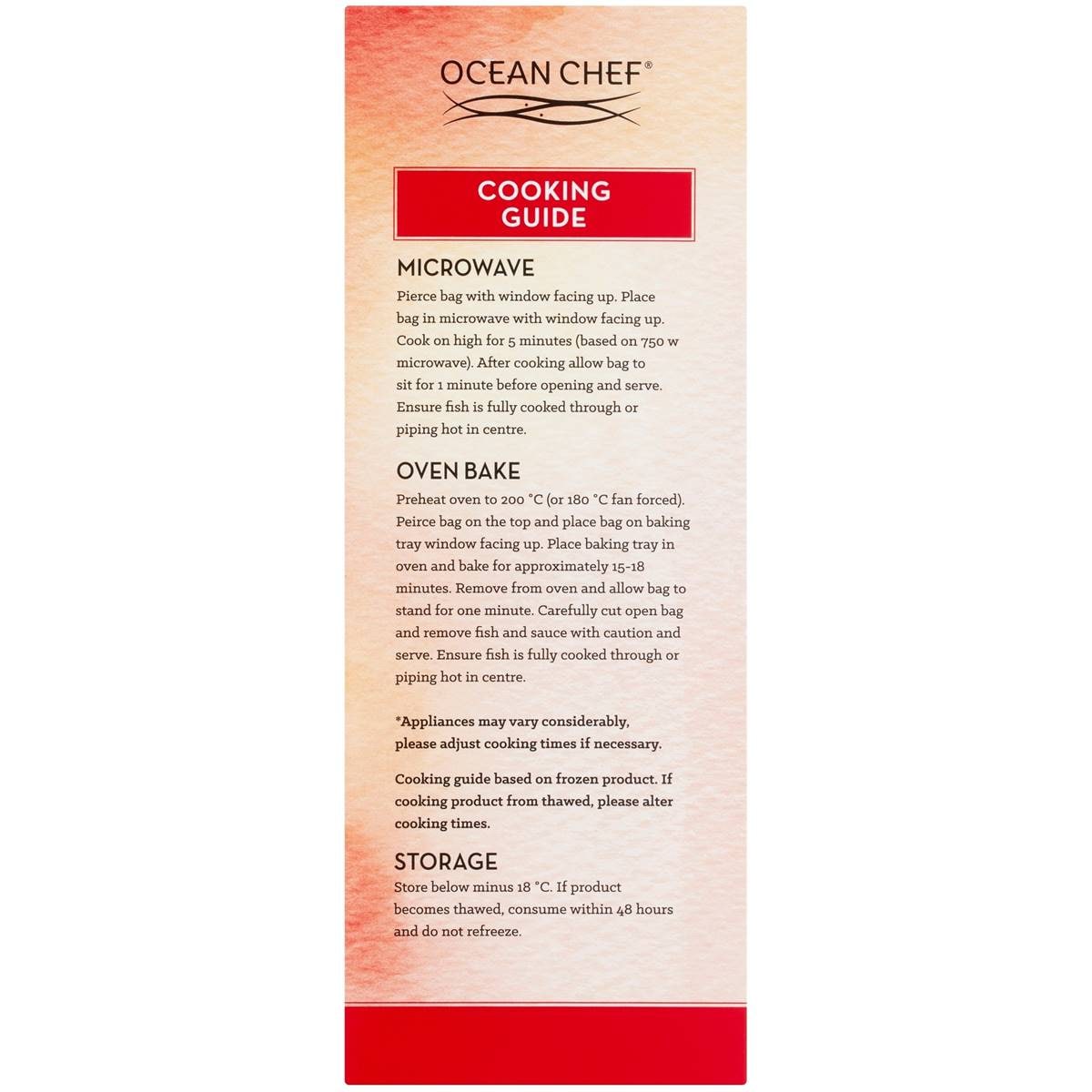 Ocean Chef Steamed Fish Fillets Coconut Chilli & Lime 350g | Woolworths