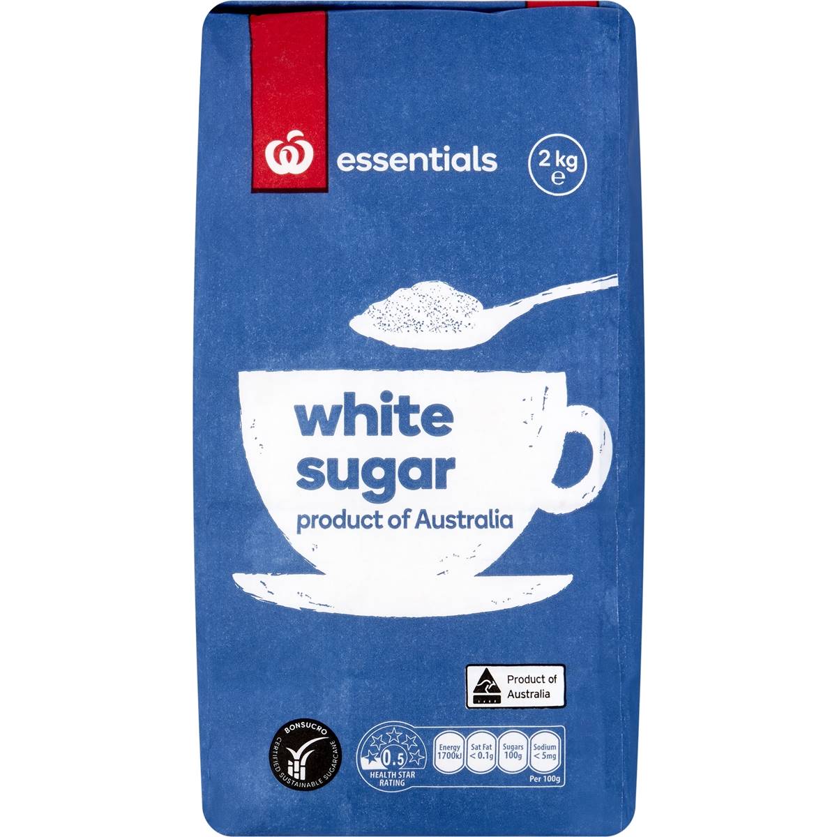Essentials White Sugar 2kg | Woolworths