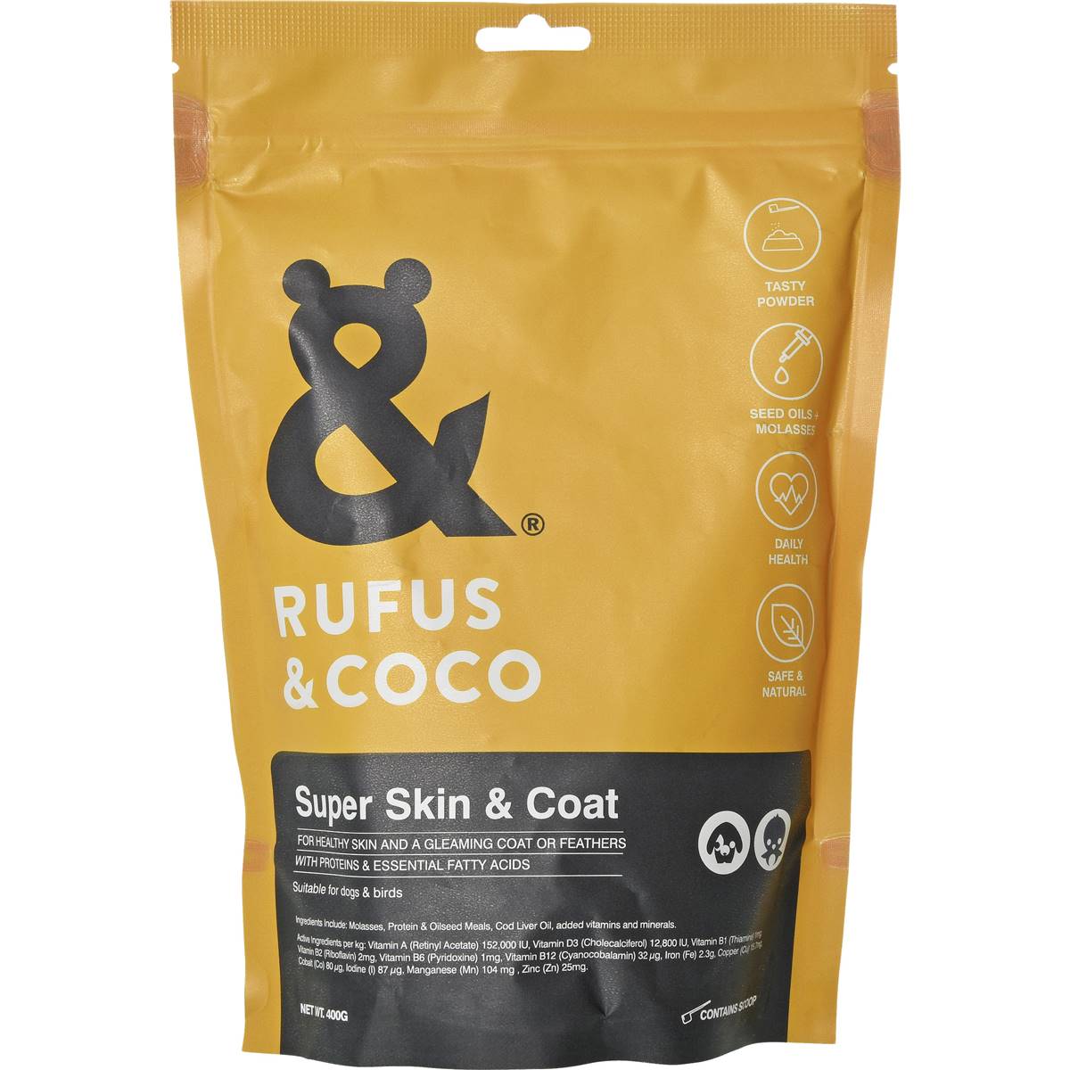 Rufus & Coco Super Skin & Coat 400g | Woolworths