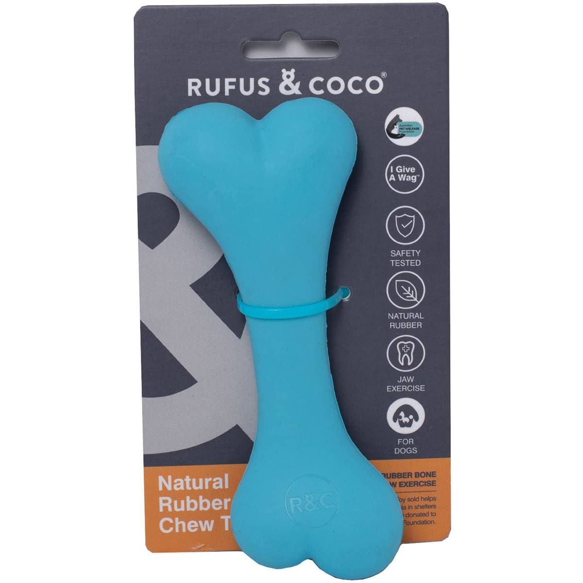 Rufus & Coco Natural Rubber Chew Dog Toy Assorted Each | Woolworths