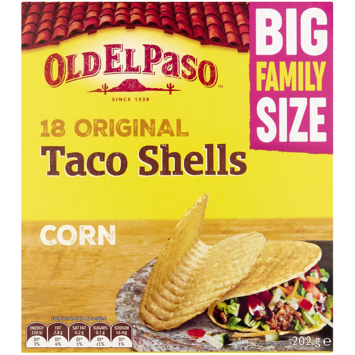Old El Paso Family Taco Shell 202g | Woolworths