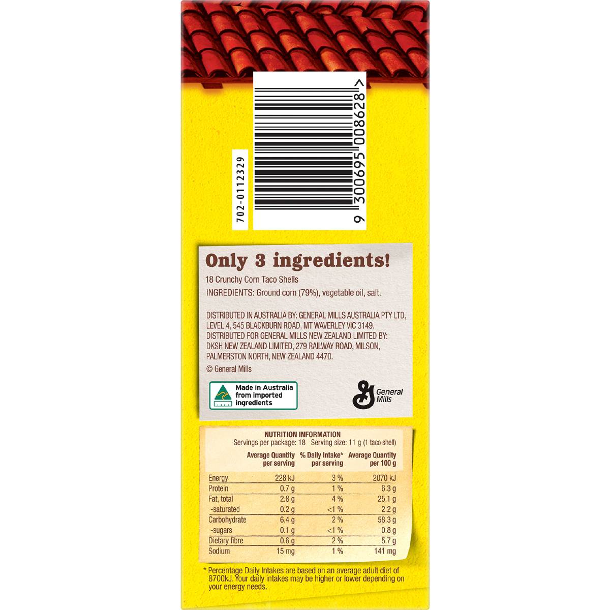 Old El Paso Family Taco Shell 202g | Woolworths