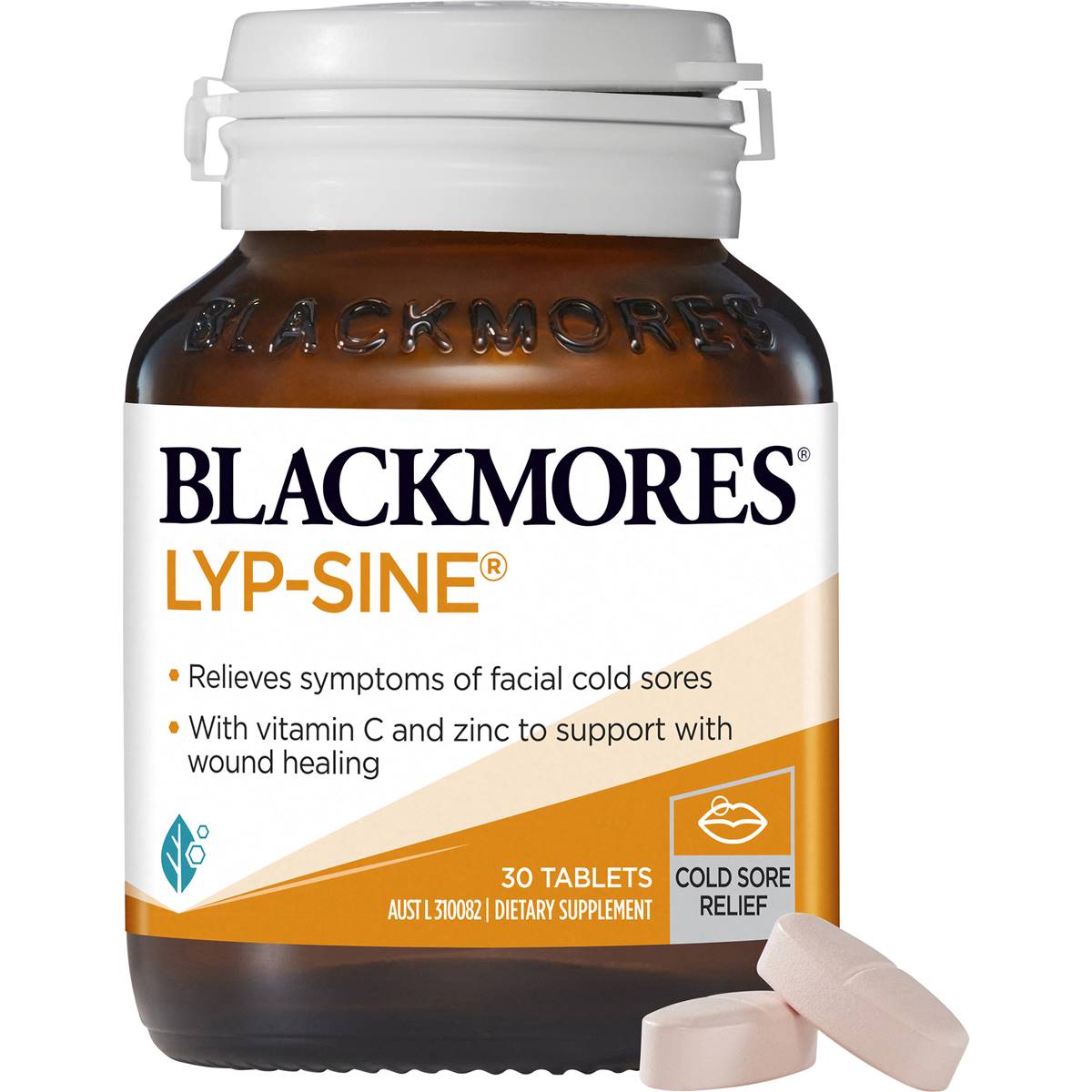 Blackmores Lyp-sine Cold Sore Relief Vitamin Tablets 30 Pack | Woolworths