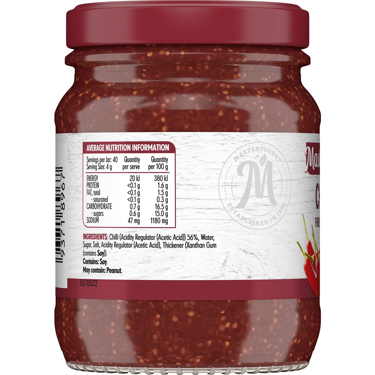Masterfoods Finely Chopped Chilli 160g | Woolworths