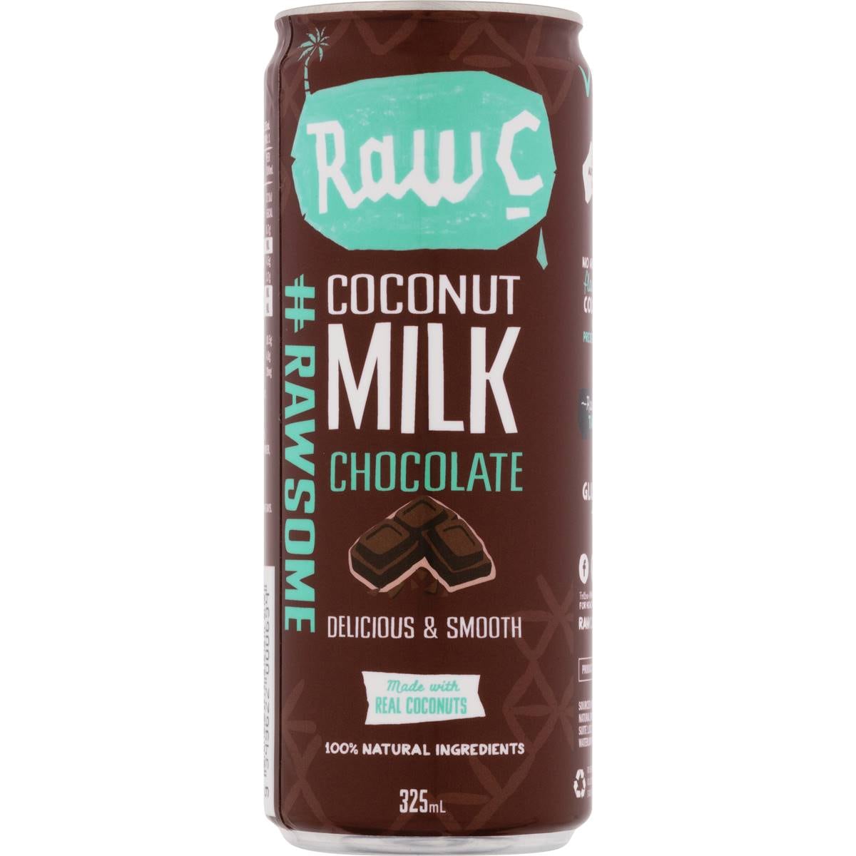 Raw C Coconut Milk Chocolate 325ml | Woolworths