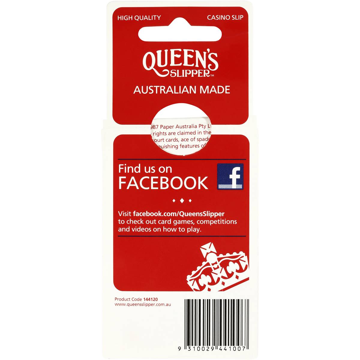 Queen's Slipper Favour Playing Cards Each | Woolworths