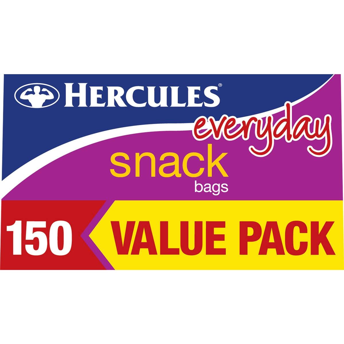 Hercules Everyday Snack Resealable Bags 150 Pack | Woolworths