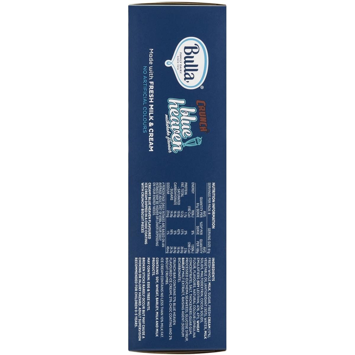 Bulla Crunch Blue Heaven 8 Pack | Woolworths