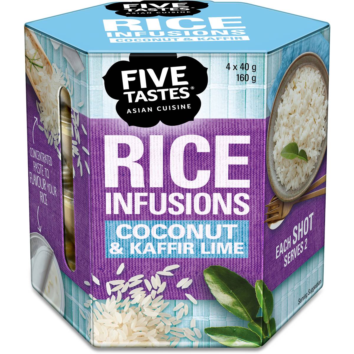 Five Tastes Rice Infusions Coconut & Kaffir Lime 160g | Woolworths