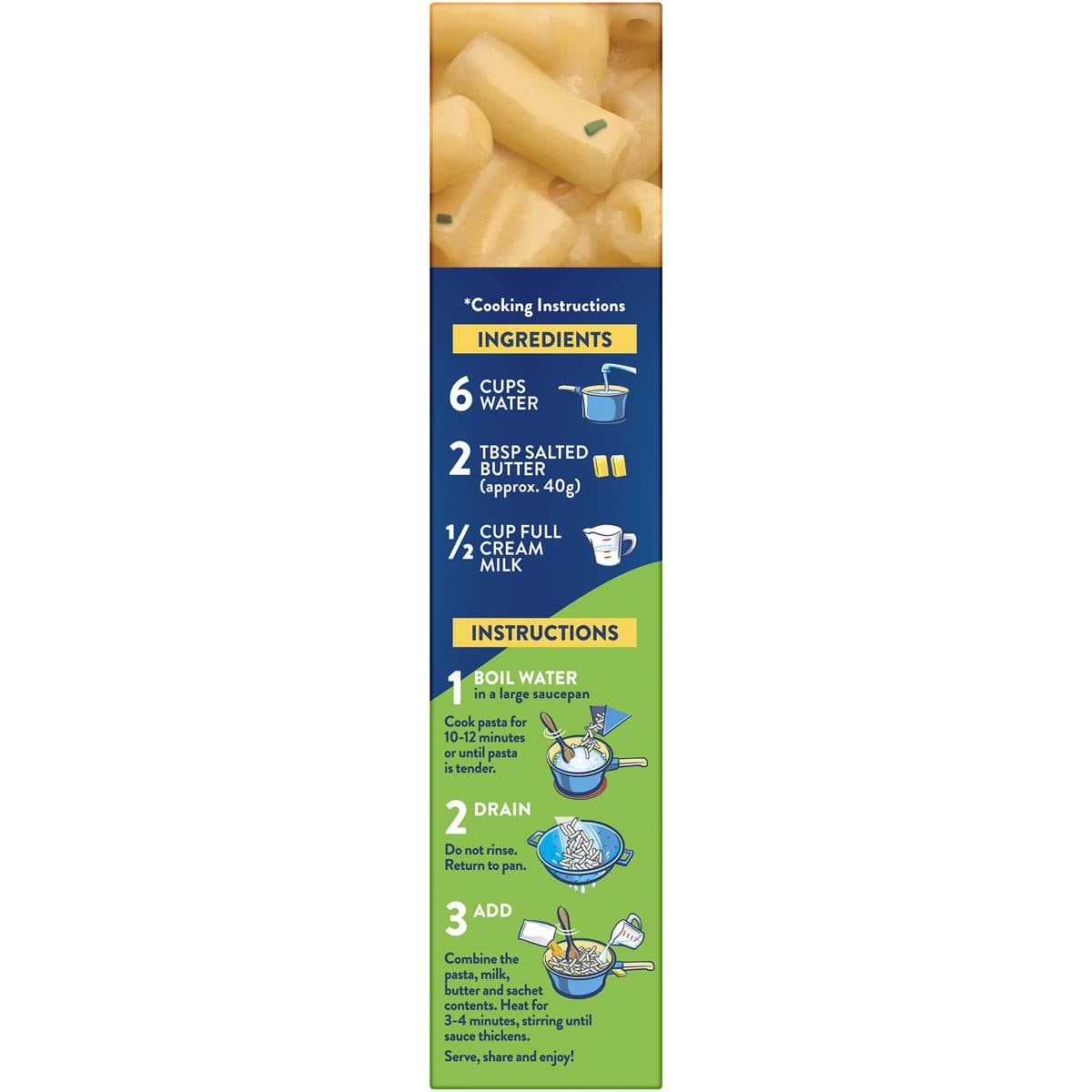 Kraft Mac & Cheese Macaroni Pasta Cheese & Chives Box 205g | Woolworths