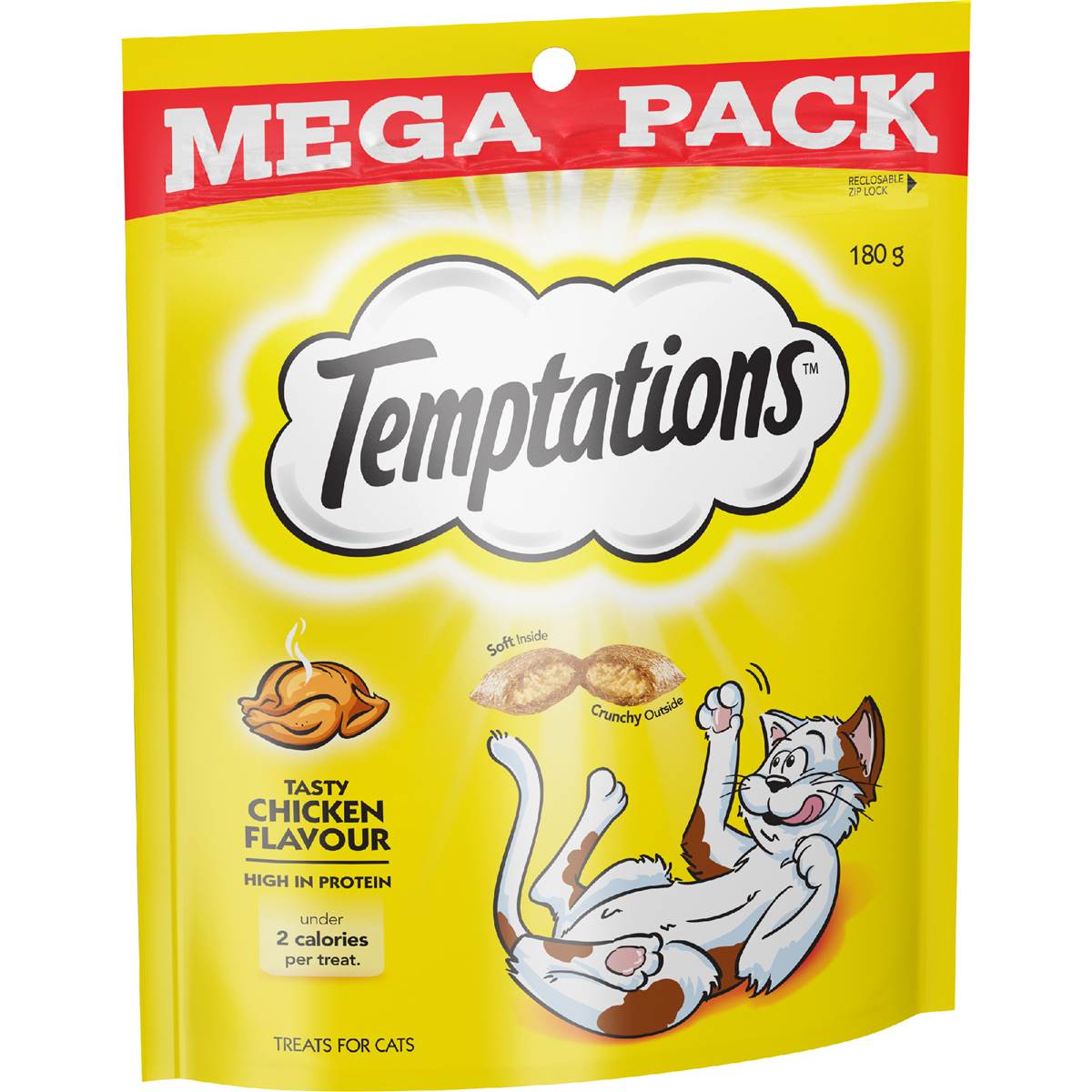 Temptations Cat Treats Tasty Chicken 180g Woolworths