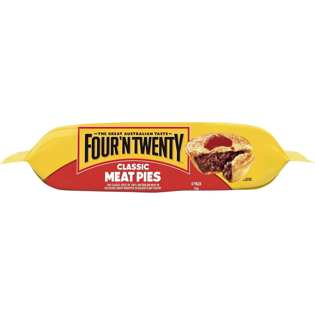 Four'n Twenty Pies Meat 4 Pack | Woolworths