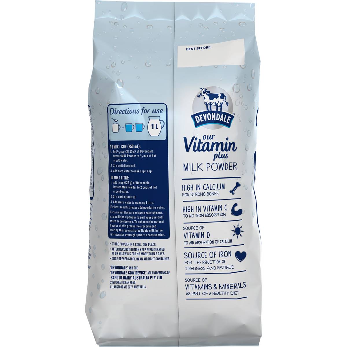 Devondale Vitamin Plus Powder 1kg | Woolworths