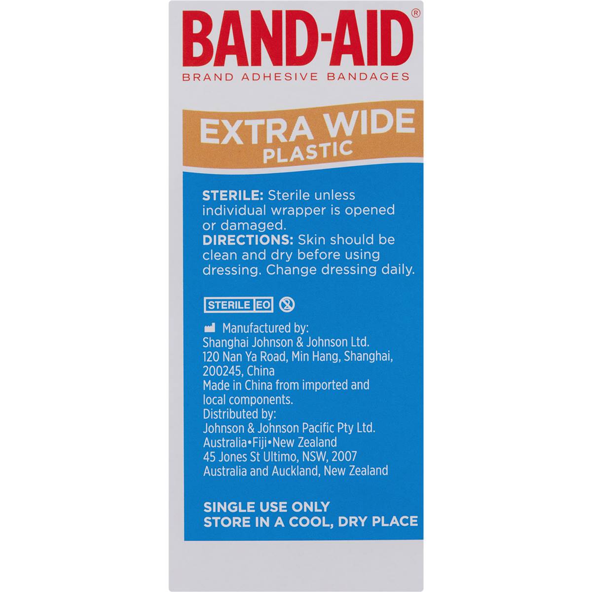 Band-aid Extra Wide Plastic Strips 40 Pack | Woolworths