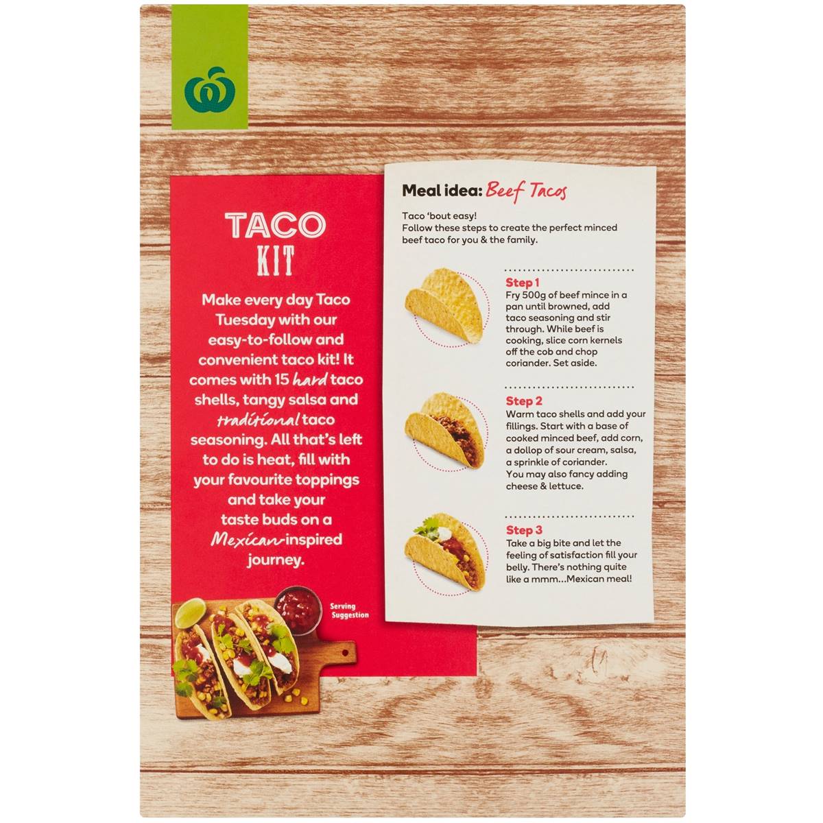 Woolworths Hard Taco Kit 15 Pack | Woolworths
