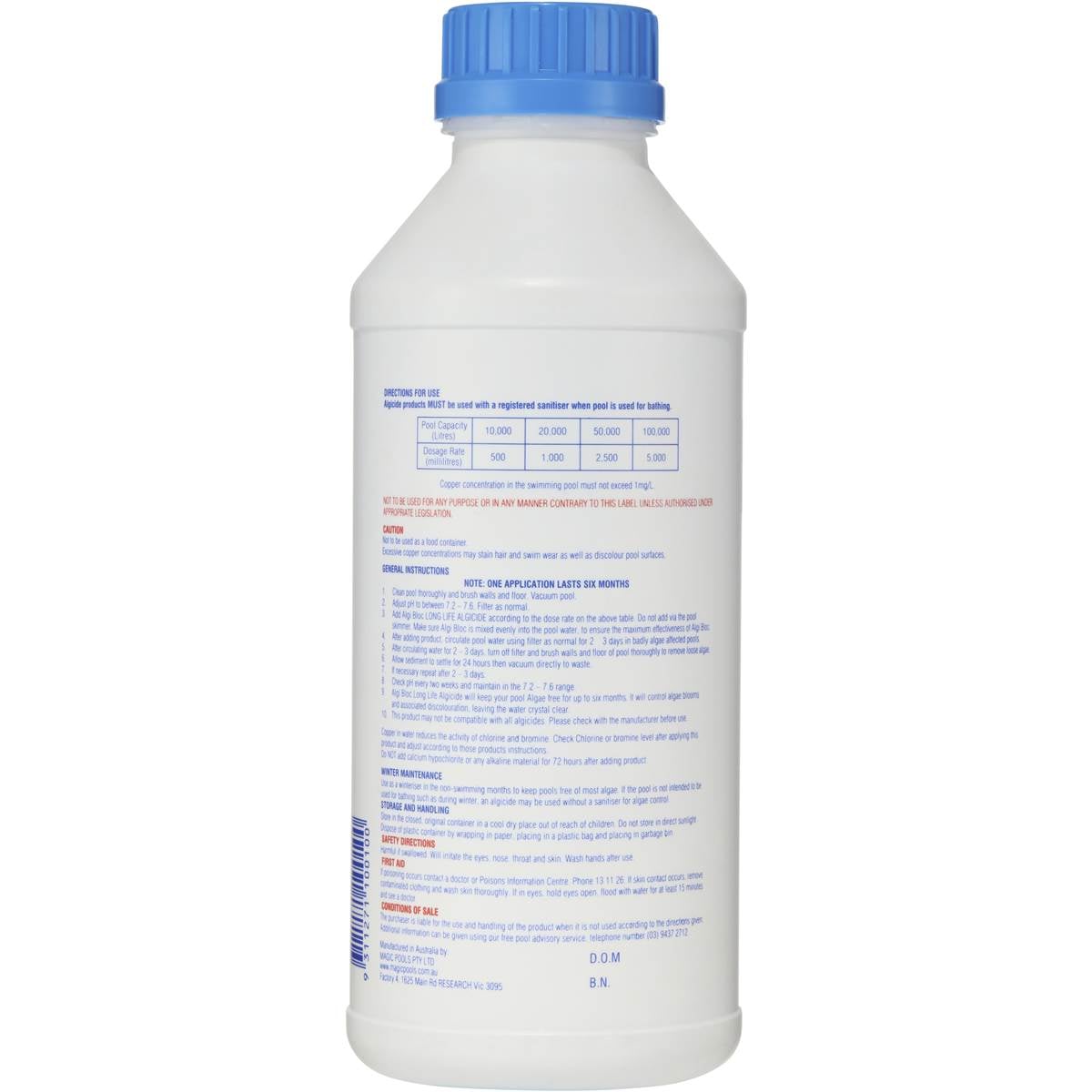 Magic Pools Magic Pools Algi Bloc 1l | Woolworths