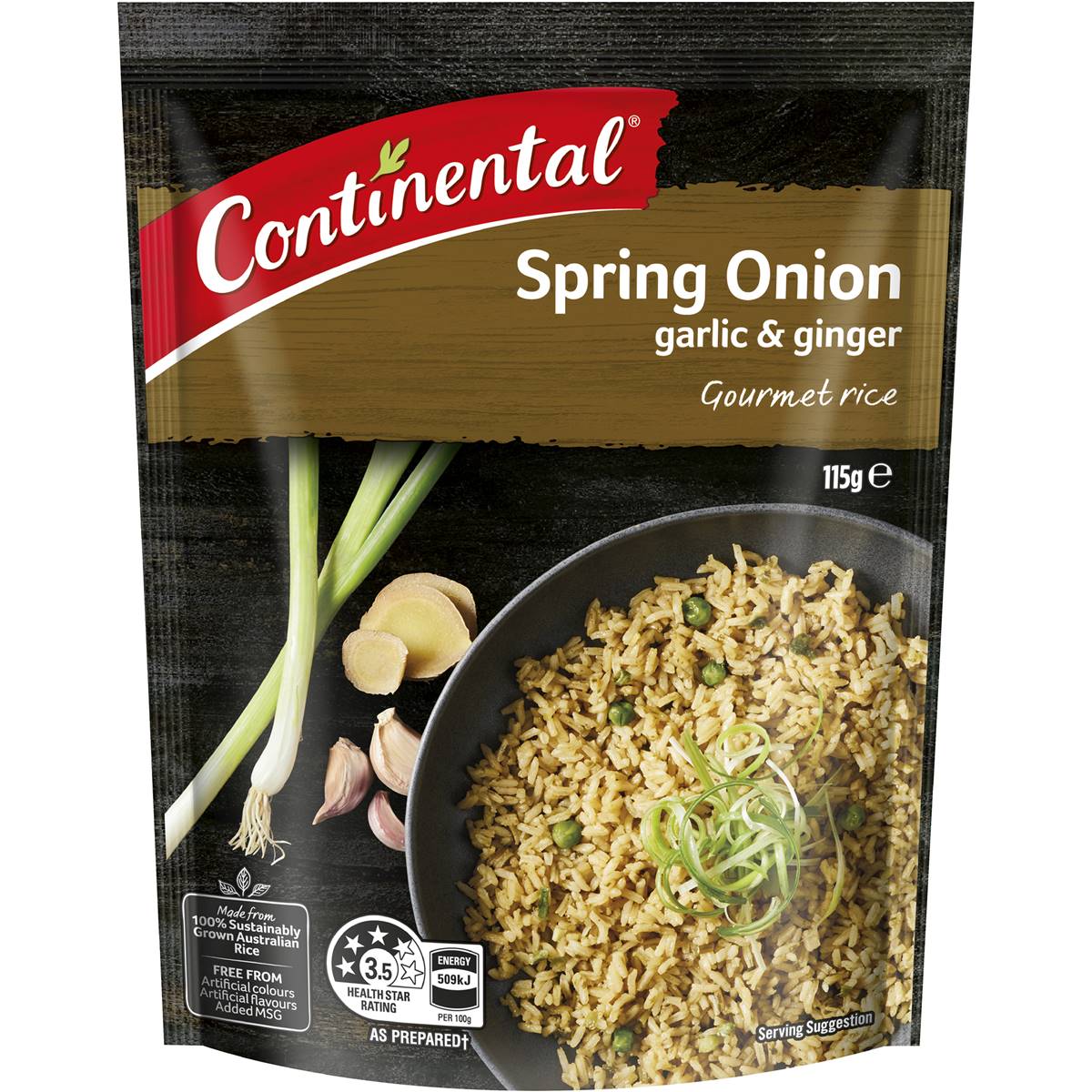Continental Rice Spring Onion Garlic Ginger 115g | Woolworths