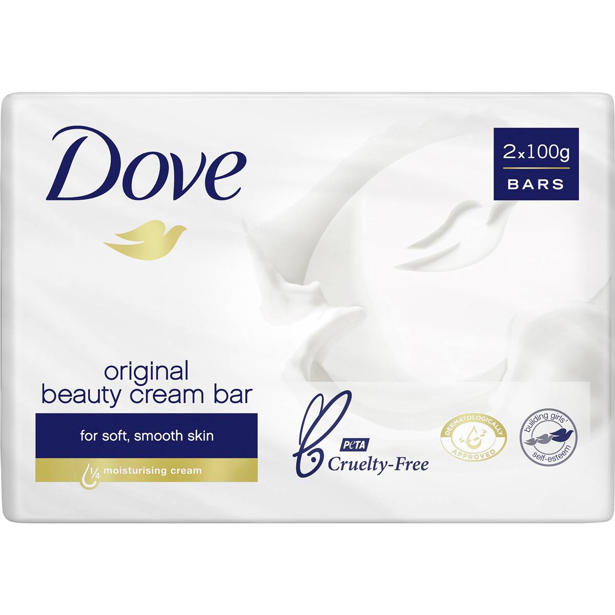 Dove Beauty Bar Soap Original 2x100g | Woolworths