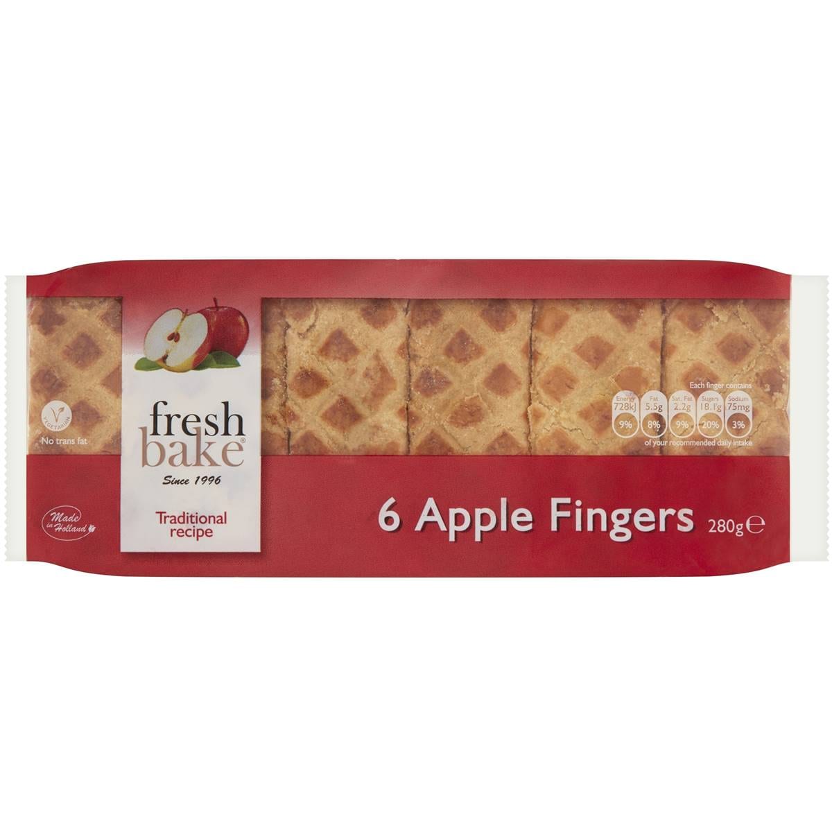 Fresh Bake Apple Fingers 6 Pack | Woolworths
