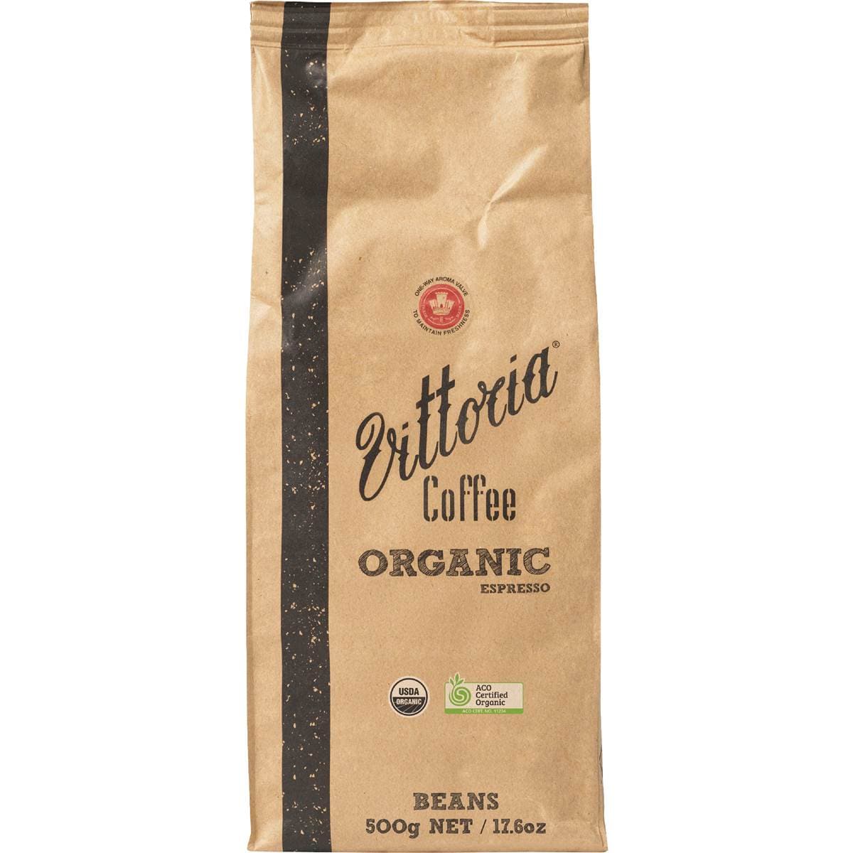Vittoria Organic Coffee Beans 500g | Woolworths