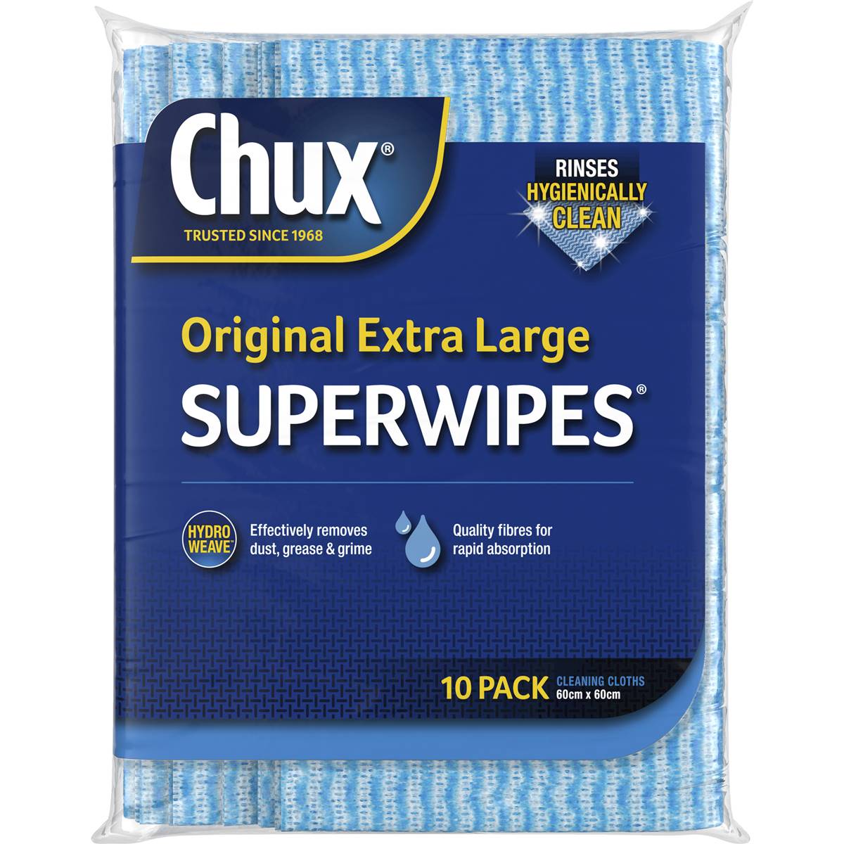 Chux Original Superwipes Giant 10 Pack | Woolworths