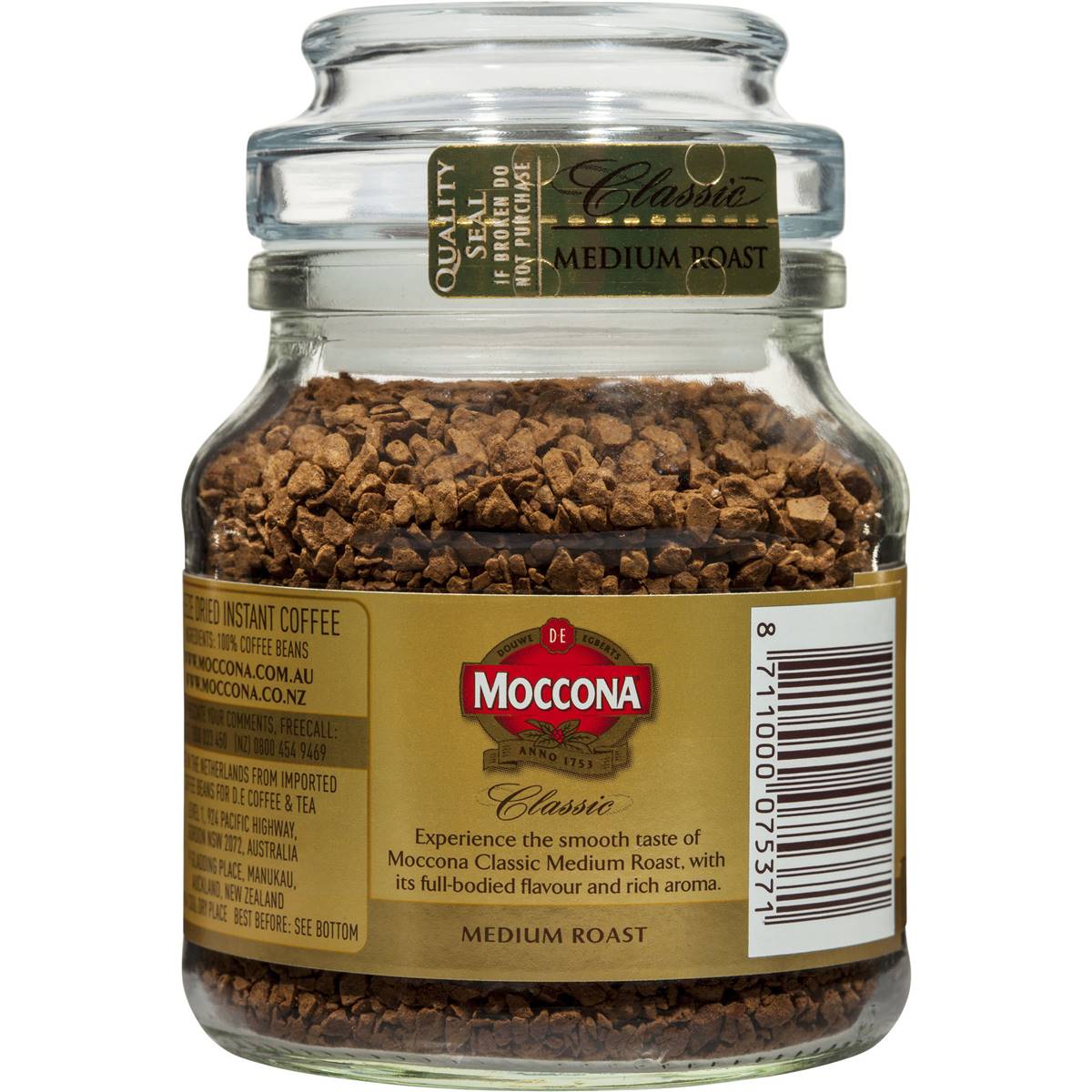 Moccona Freeze Dried Instant Coffee Classic Medium Roast 50g | Woolworths