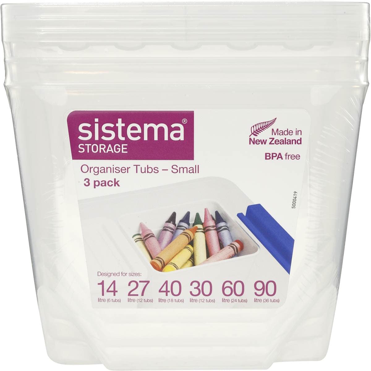 Sistema Storage Organiser Tubs 1.3l 3 Pack | Woolworths