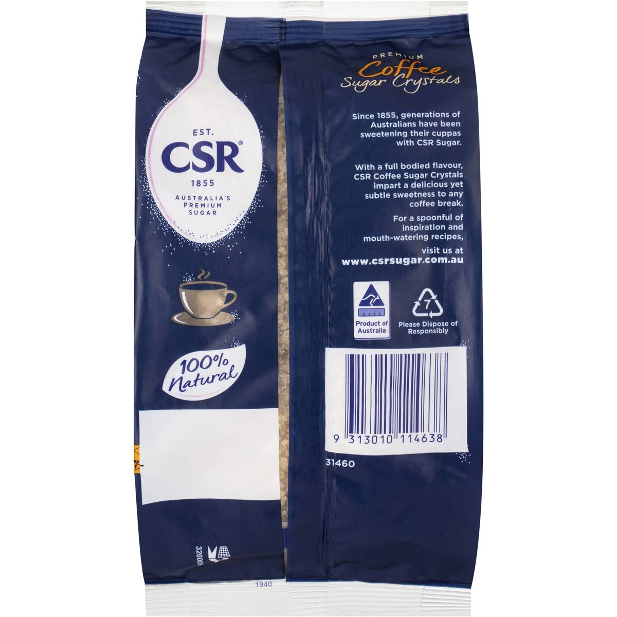 Csr Brown Sugar Coffee Crystals 500g | Woolworths