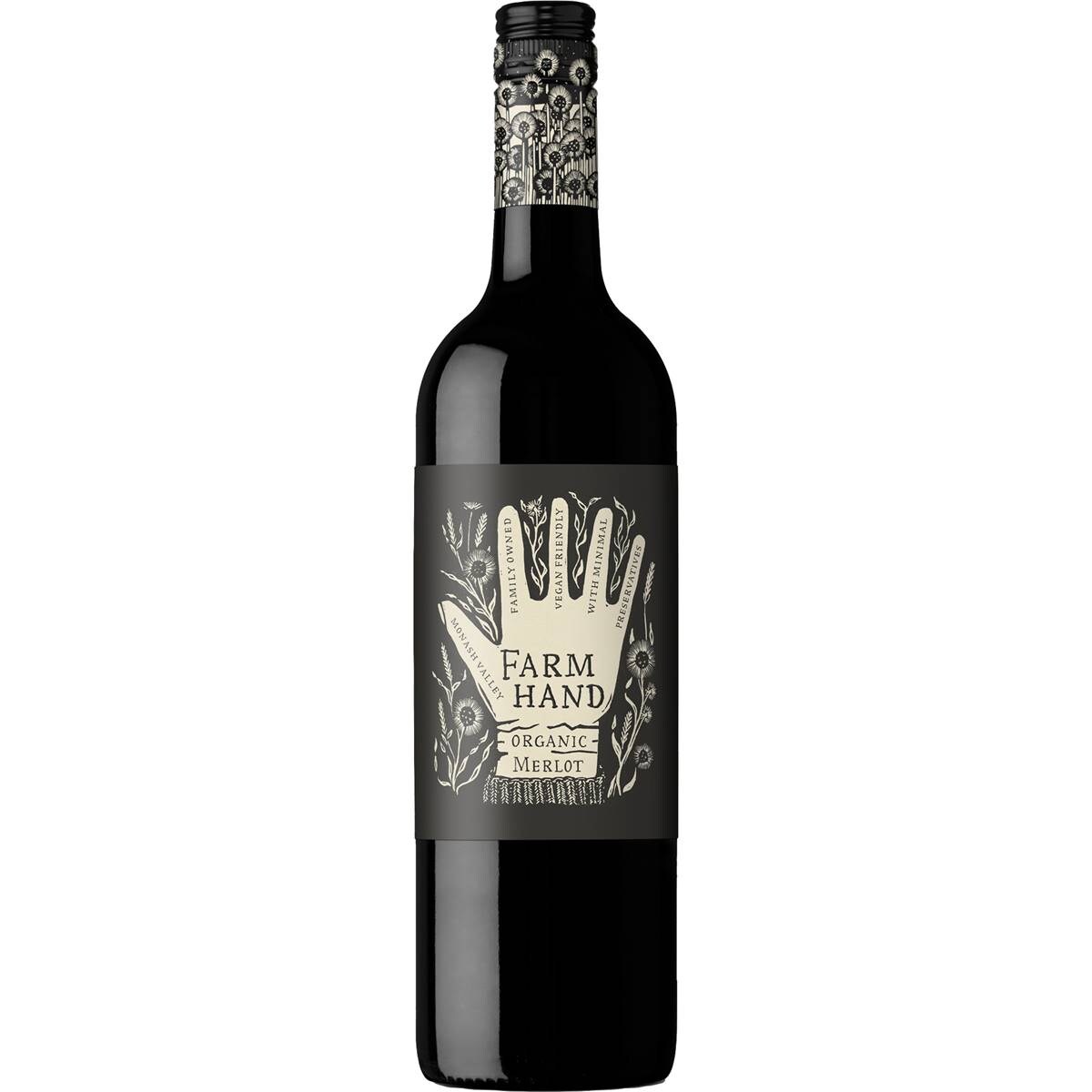 Farm Hand Organic Merlot 750ml | Woolworths