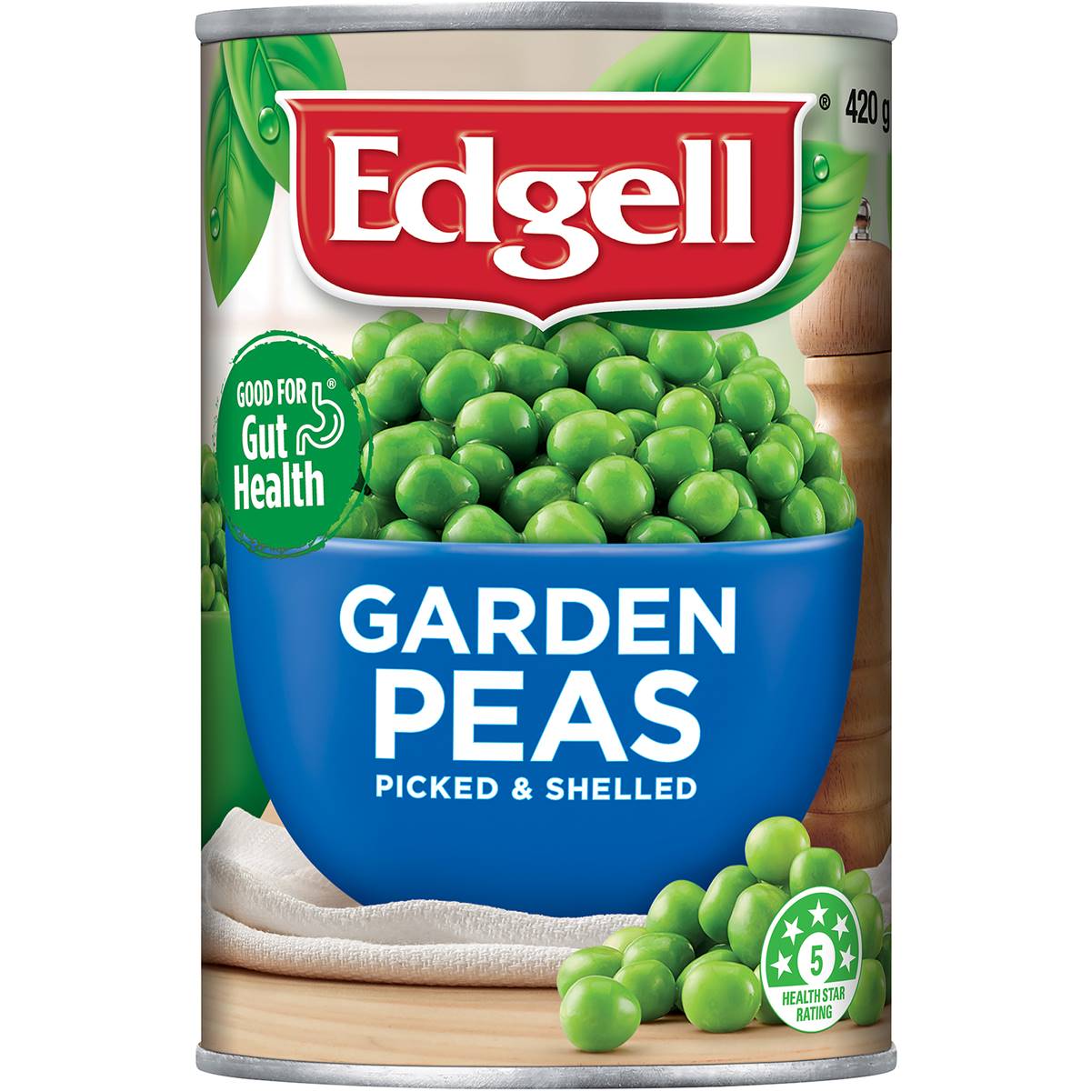 Edgell Garden Peas Picked & Shelled Canned Vegetables 420g | Woolworths
