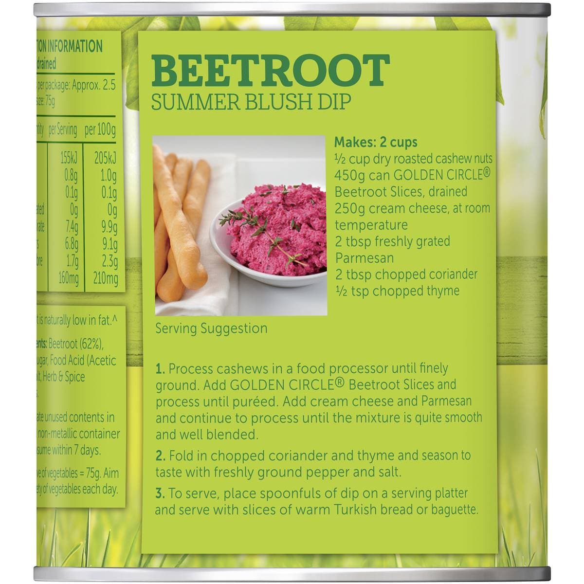 Golden Circle Canned Vegetables Sliced Beetroot Cans 450g | Woolworths