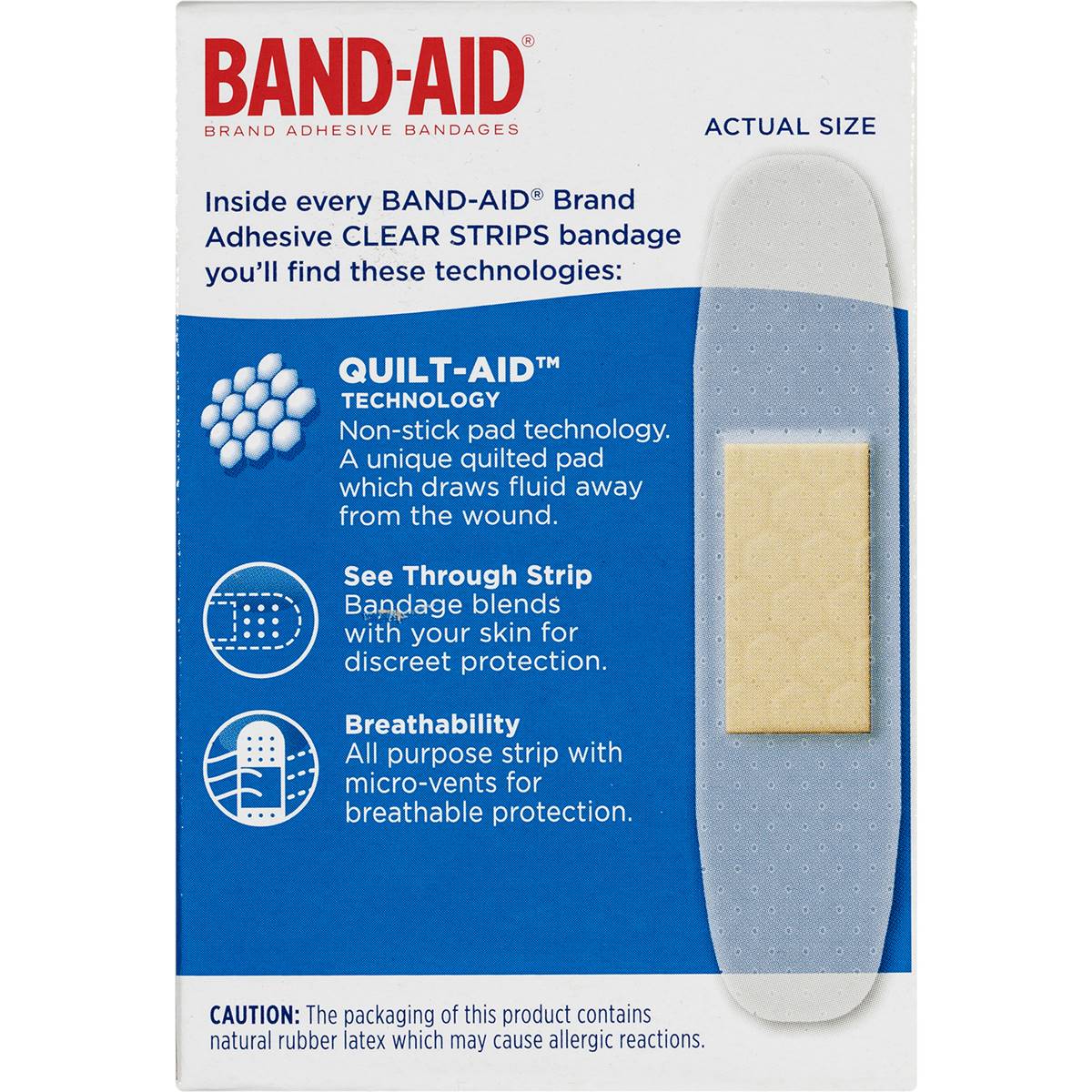 Band-aid Clear Strips 40 Pack | Woolworths