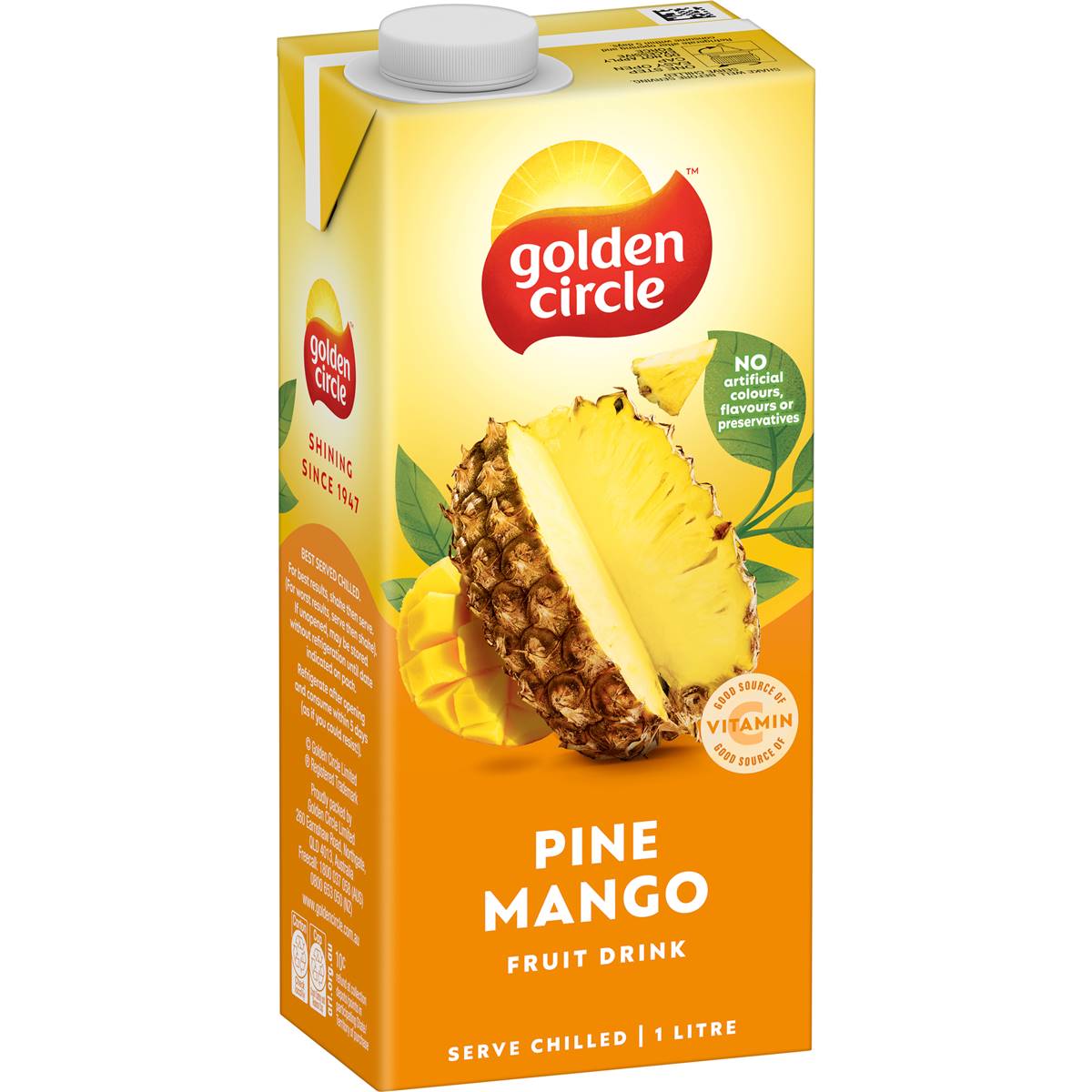 Golden Circle Drinks Pine Mango Fruit Drink 1l | Woolworths