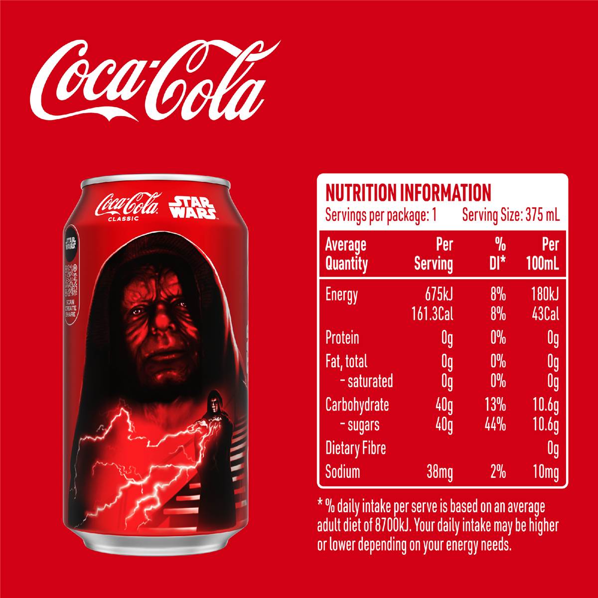 Coca - Cola Classic Soft Drink Can 375ml | Woolworths