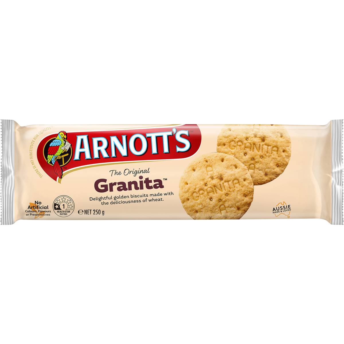 Arnott's Granita Plain Biscuits 250g | Woolworths