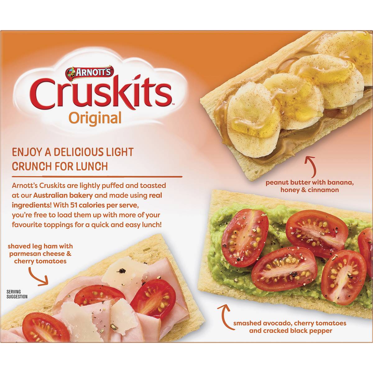 Arnott's Cruskits Original Crispbreads 125g | Woolworths