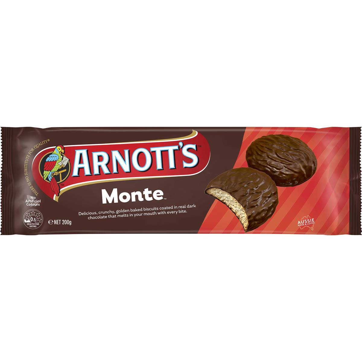 Arnott's Monte Chocolate Biscuits Chocolate Biscuits 200g | Woolworths