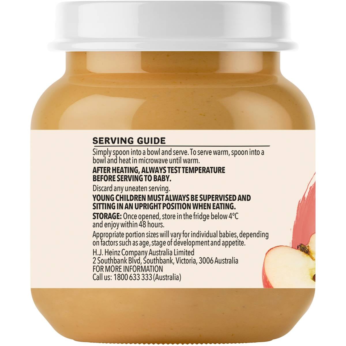 Heinz Baby Food Apple Puree 4+ Months 110g | Woolworths