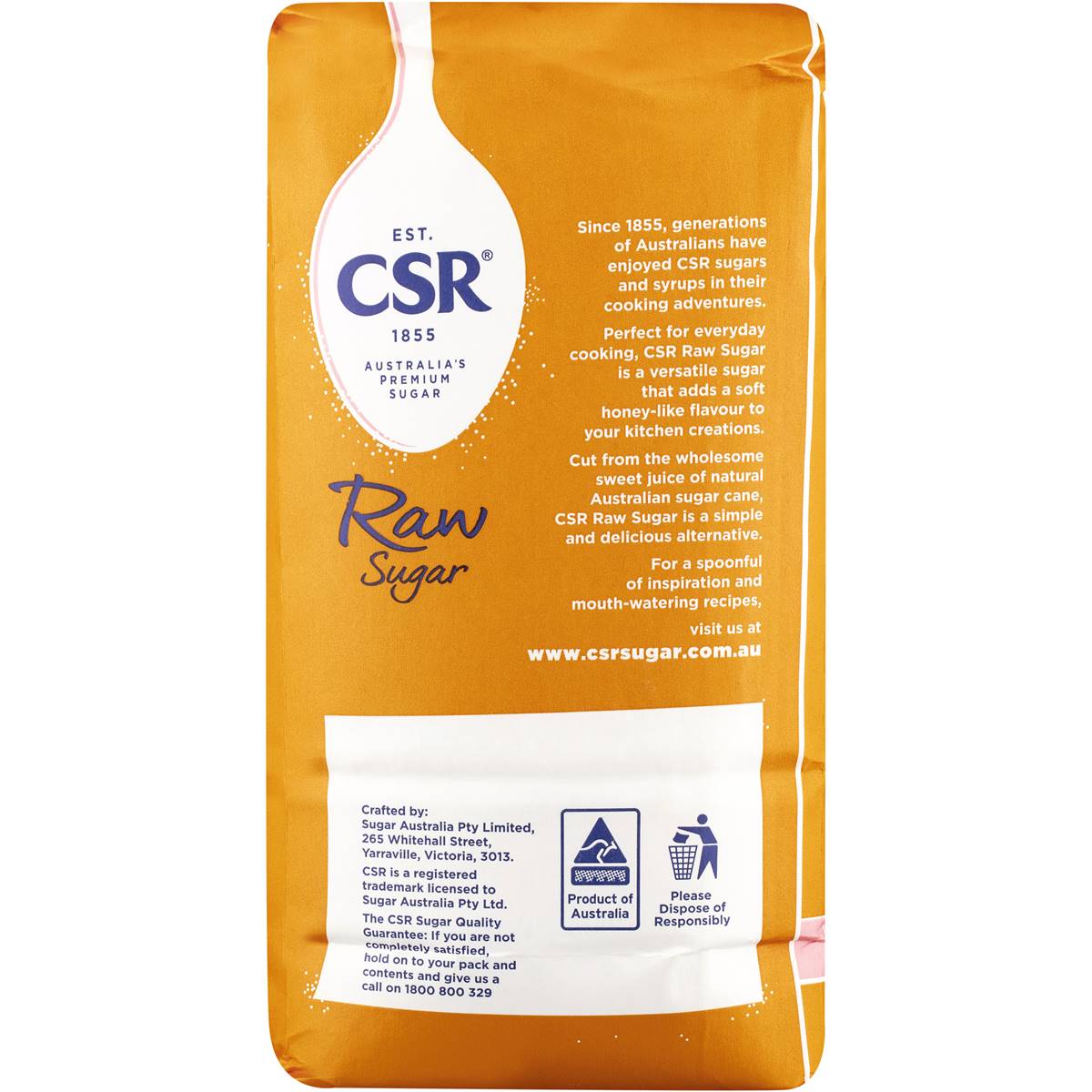 Csr Raw Sugar 2kg | Woolworths