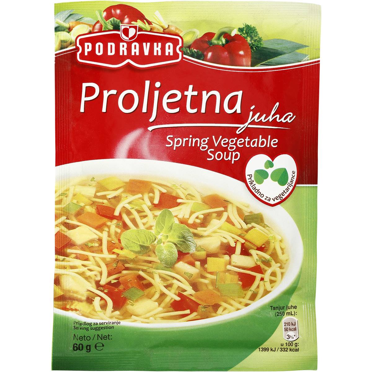 Podravka European Foods Spring Vegetable Soup 60g | Woolworths