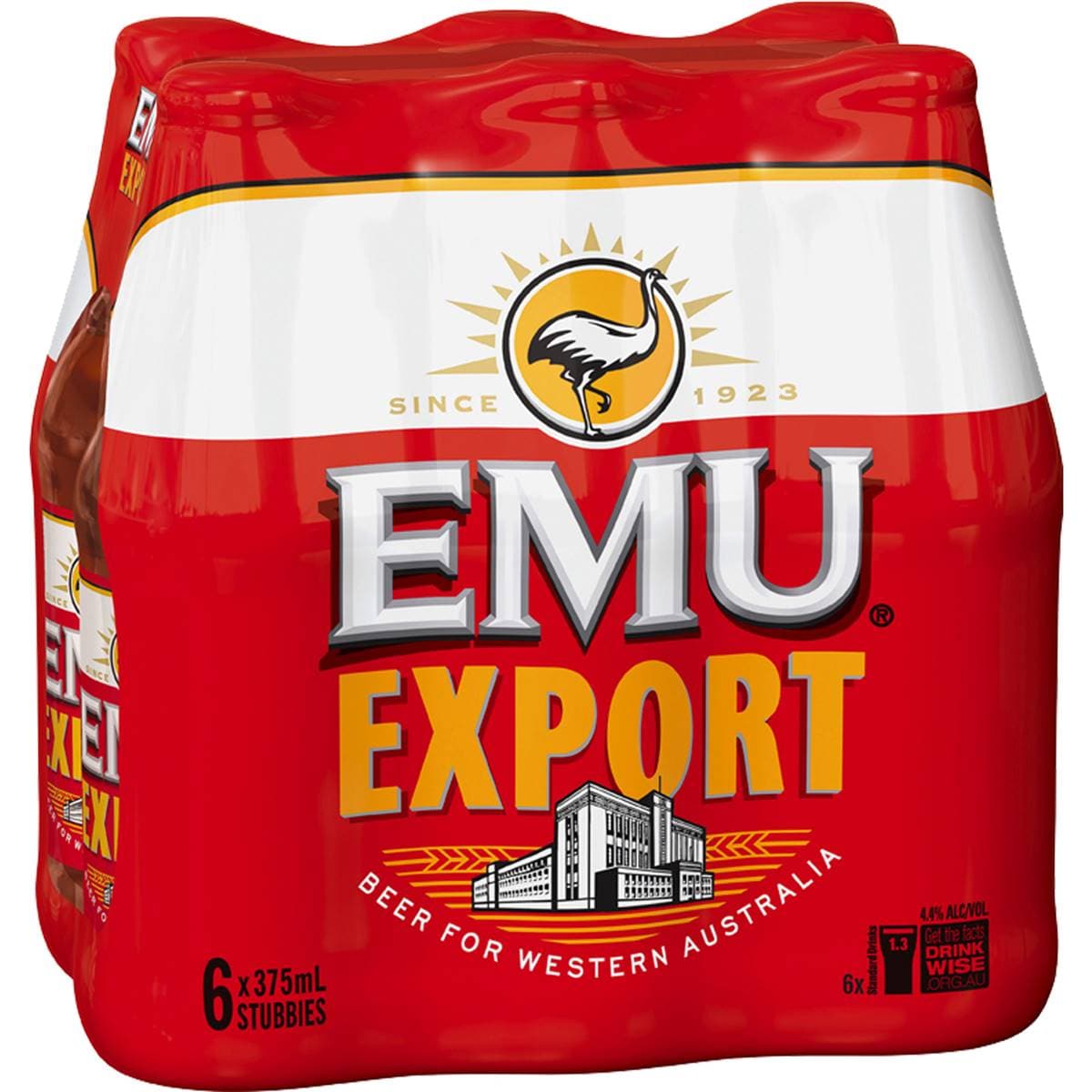 Emu Export Lager Bottle 375ml | Woolworths