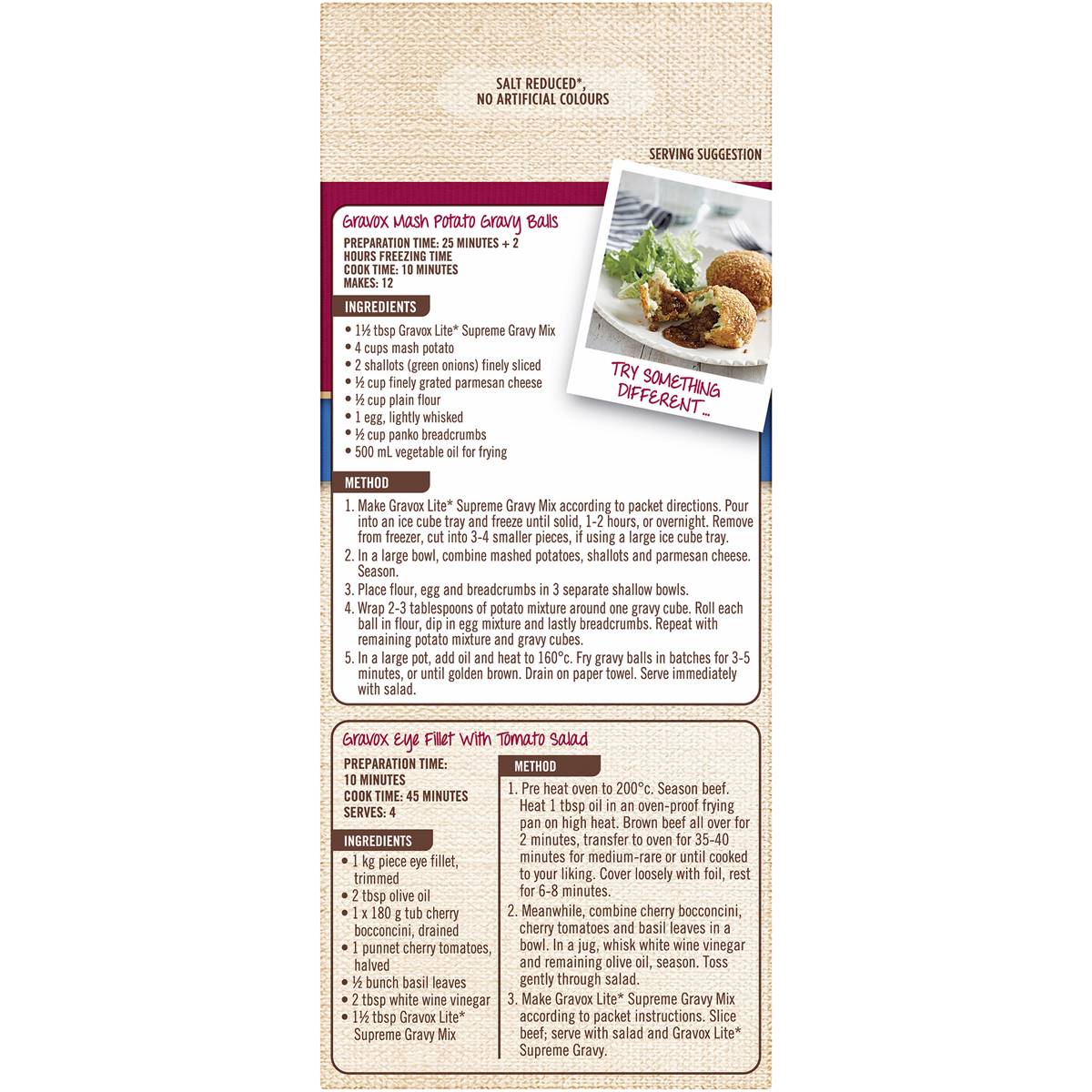 Gravox Lite Supreme Gravy Mix 425g | Woolworths