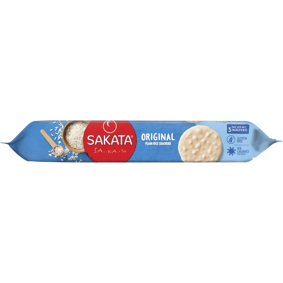 Sakata Rice Crackers Plain 100g | Woolworths