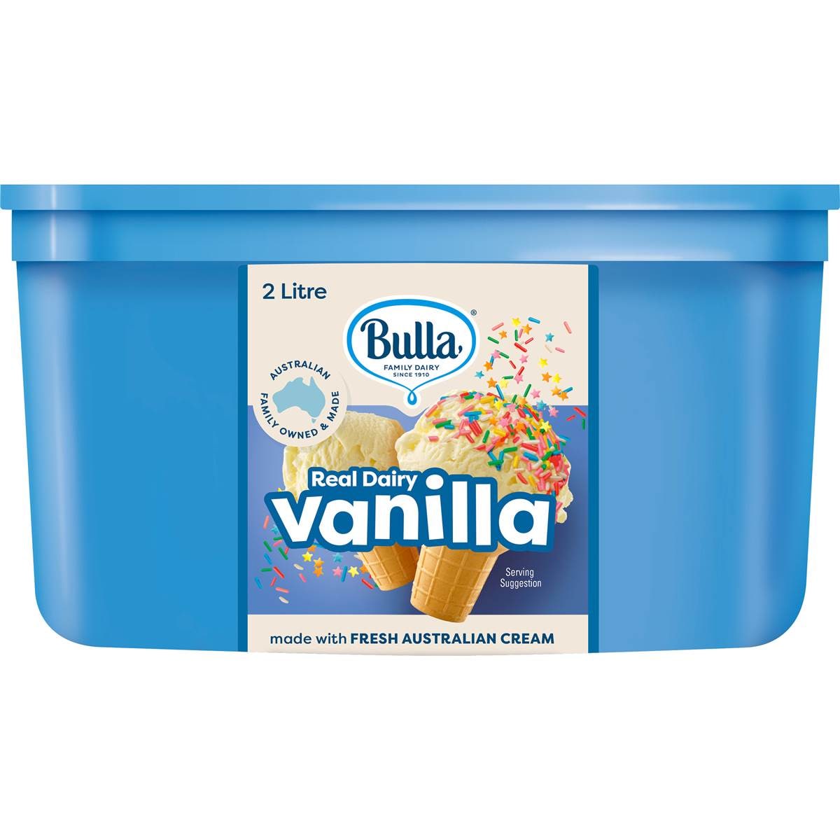Bulla Reduced Fat Vanilla Ice Cream 2l | Woolworths