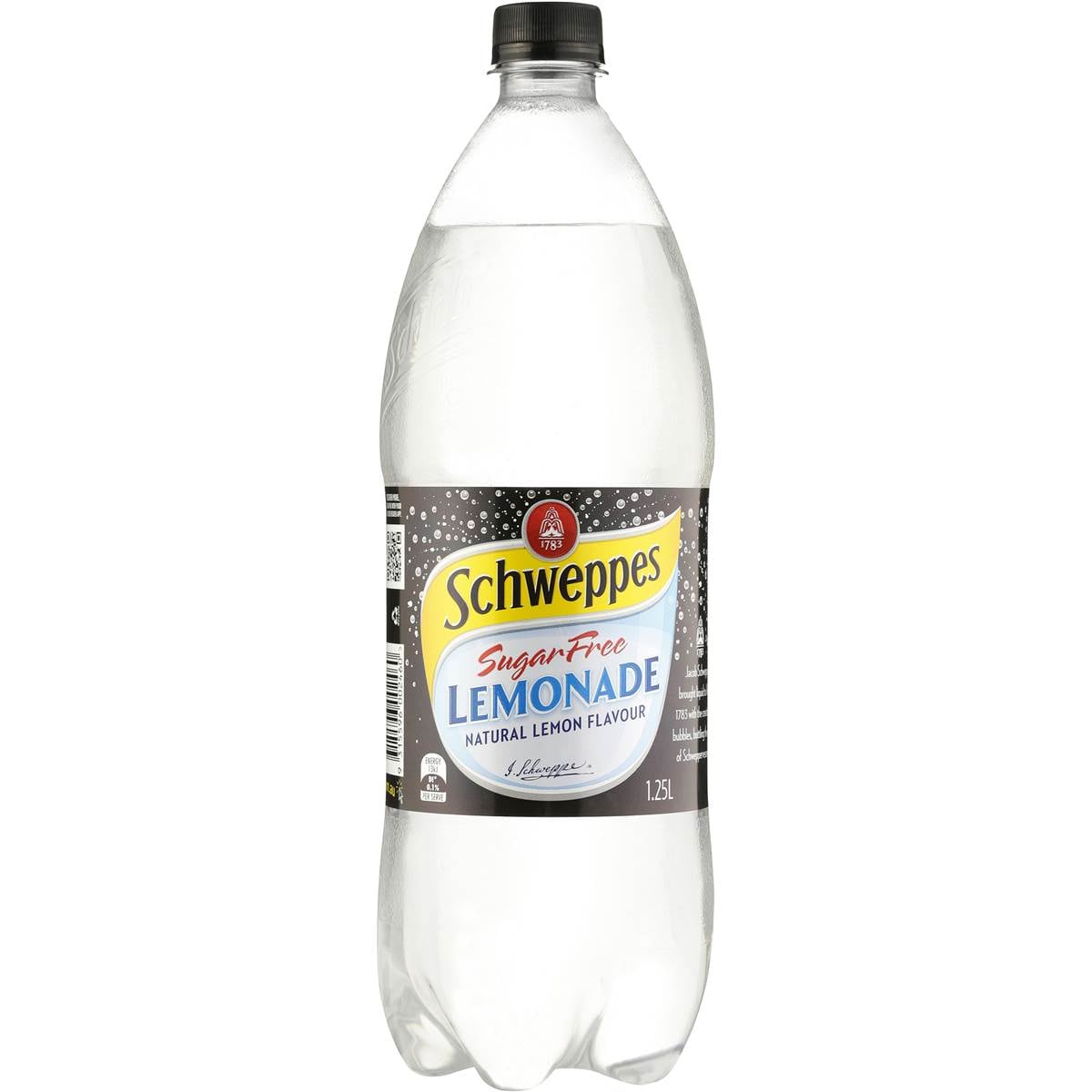 Schweppes Sugar Free Lemonade Bottle 1.25l | Woolworths